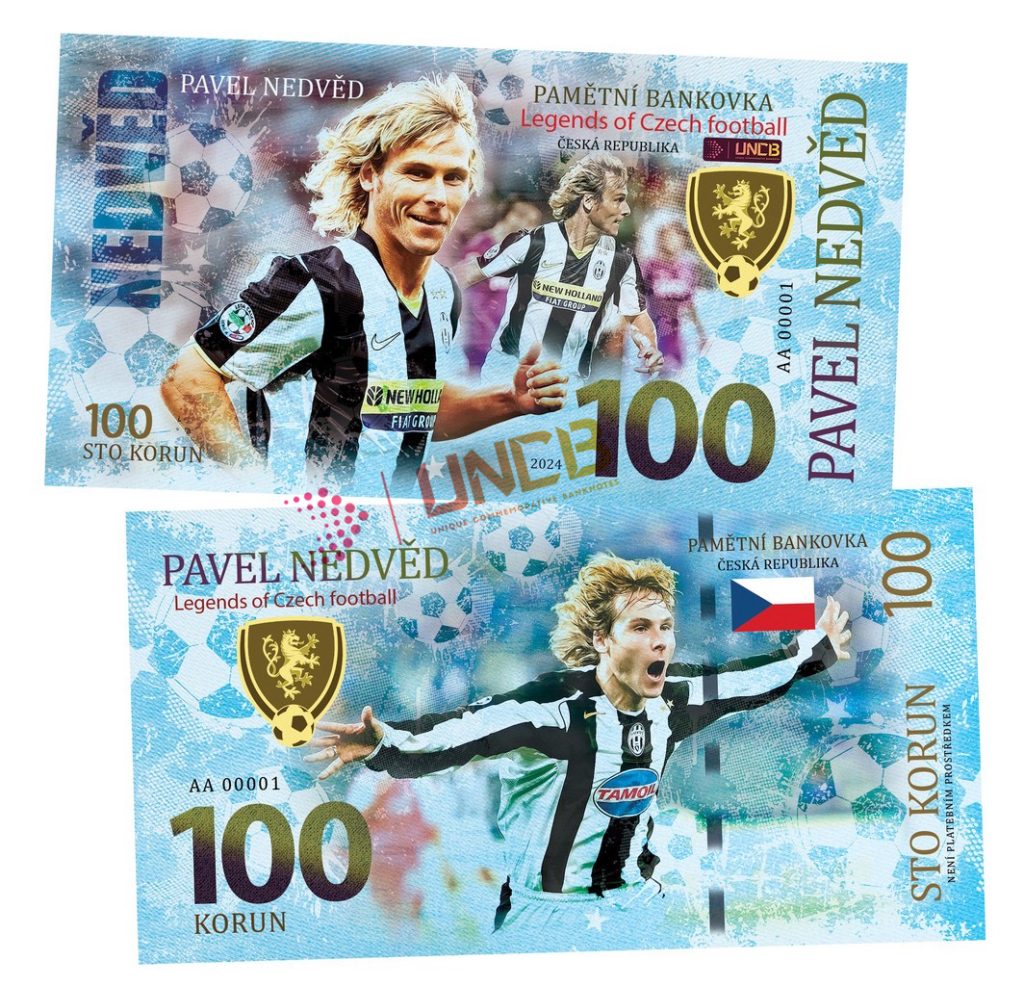 Pavel Nedved – Unique Commemorative Banknotes
