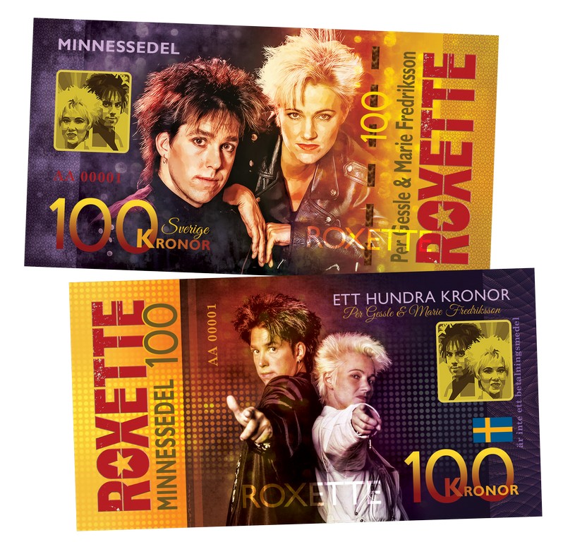 Roxette – Unique Commemorative Banknotes